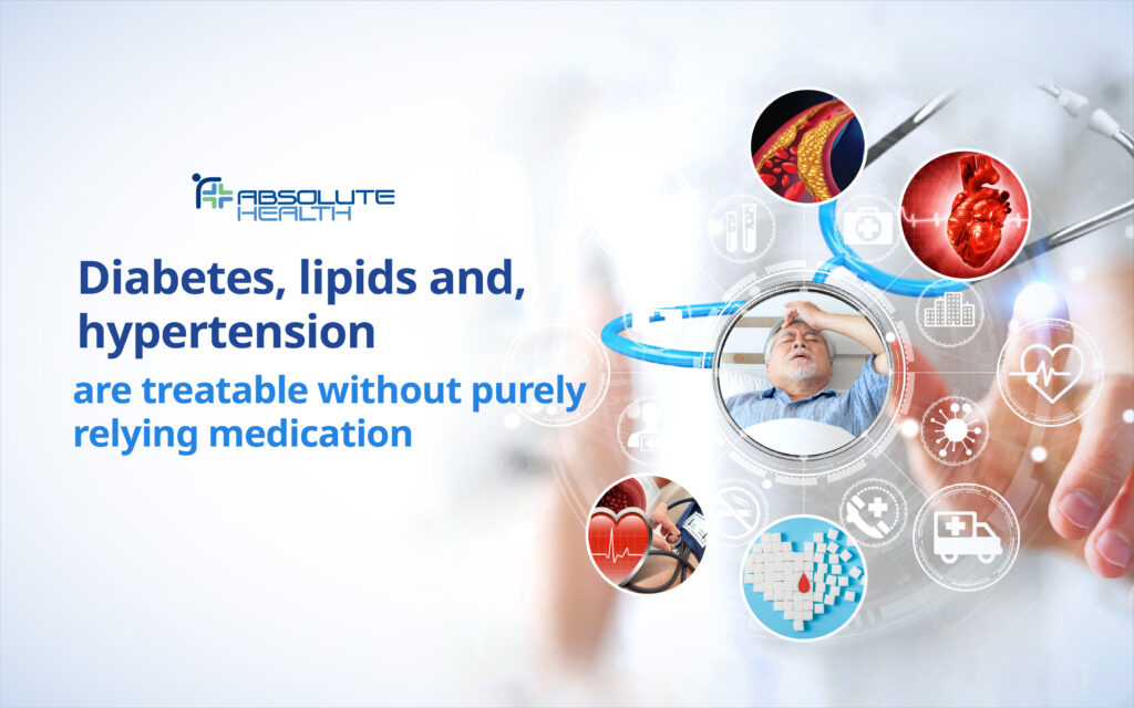 Diabetes, lipids and, hypertension are treatable without purely relying ...